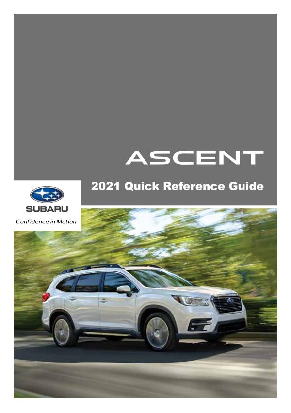 guide d 'entretien prolongé de 500 000 km - Subaru Canada